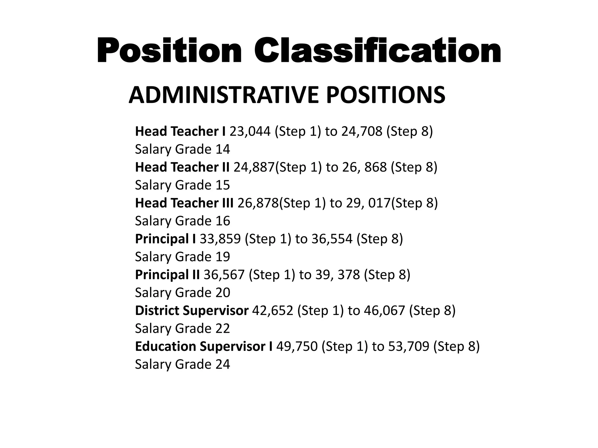School personnel administration position classification | PPTX
