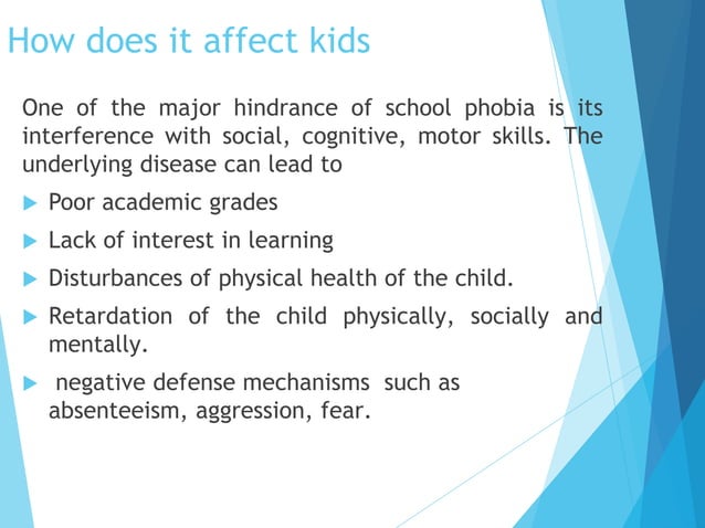 School phobia poerpoints | PDF | Brain and Nervous System Disorders ...