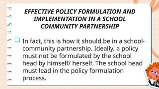 School Policies and Their Functions School Policies and Their Functions ...