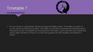Timetable management software | PPTX | Computer Software and ...