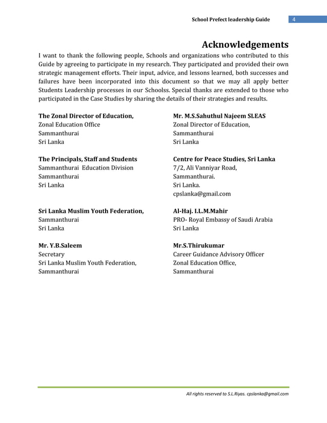 School Prefect Leadership Guide | PDF