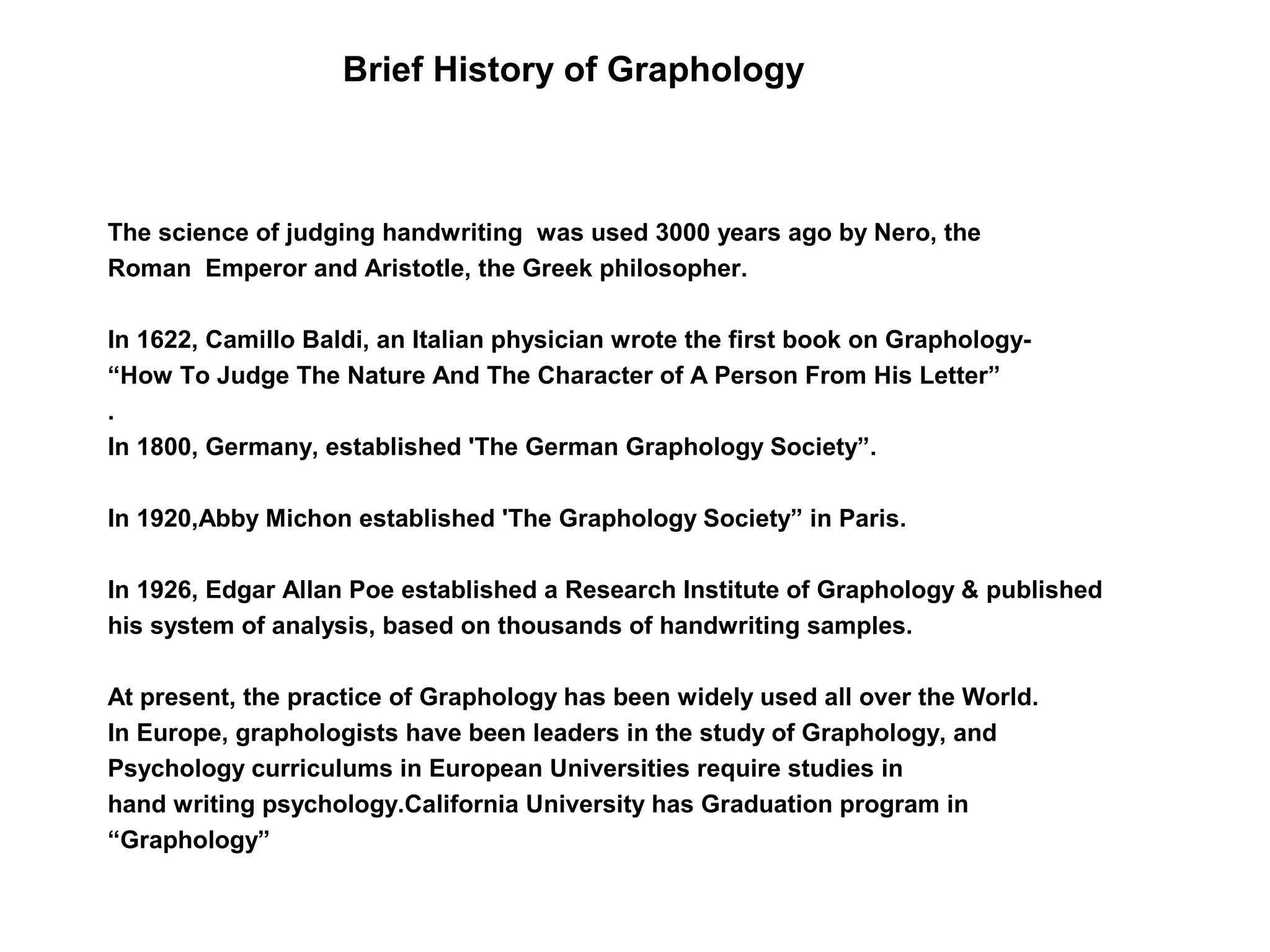 School presentation graphology | PPT