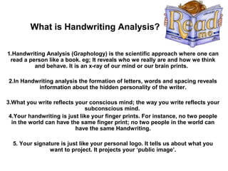 School presentation graphology | PPT