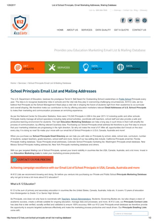 School principals email lists | PDF