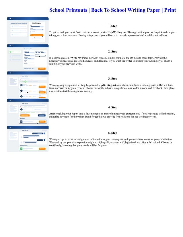 School Printouts Back To School Writing Paper Print | PDF