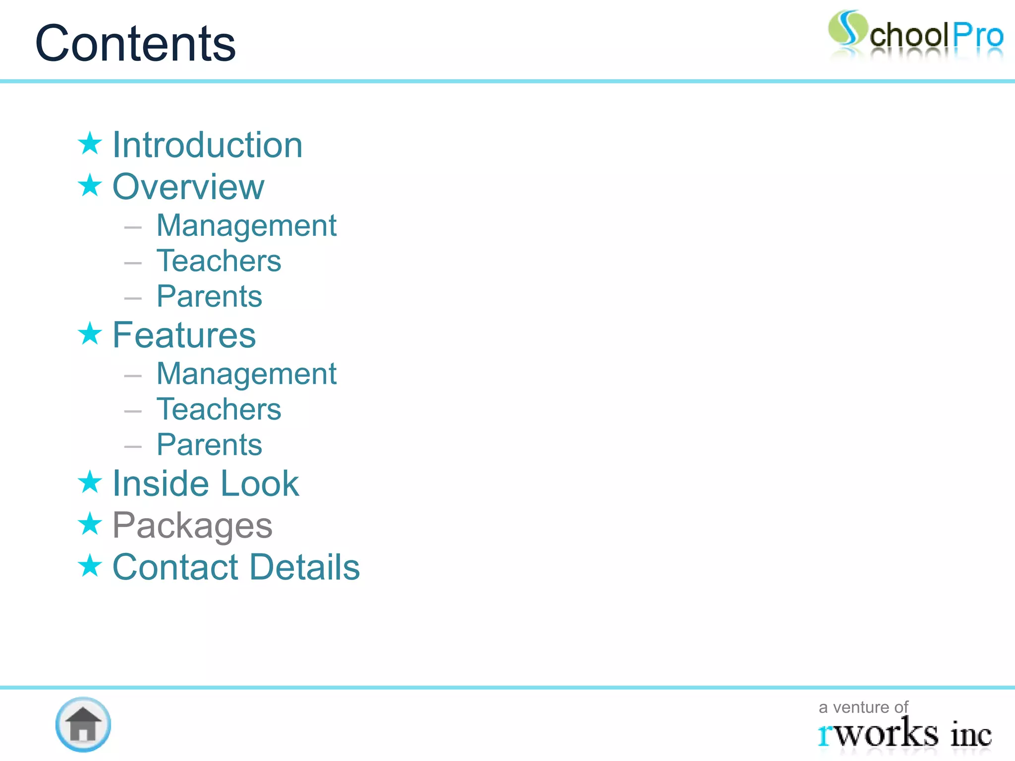School pro - Web based management system | PPT