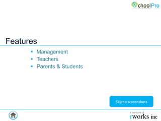 School pro - Web based management system | PPT
