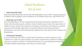 SCHOOL READINESS PLAN | PPTX