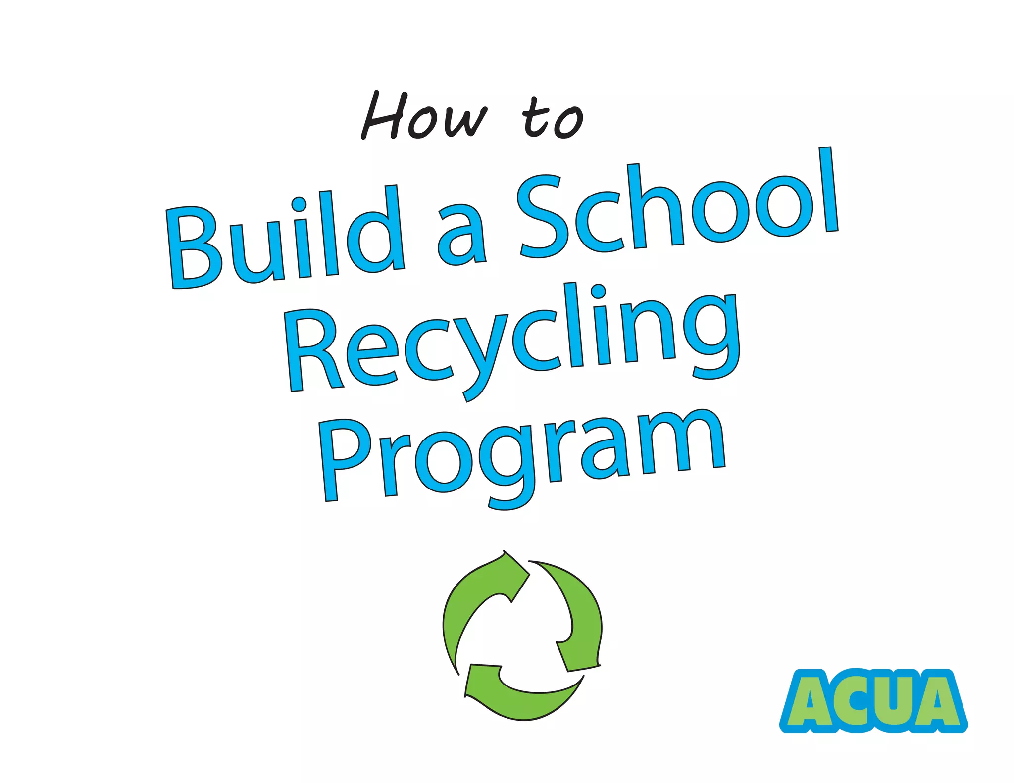 How to Build a Recycling Program | PDF