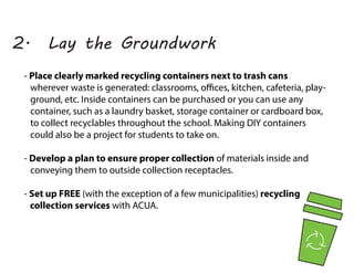 How to Build a Recycling Program | PDF