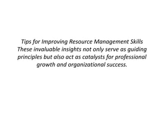 school resource management. pptx | PPTX