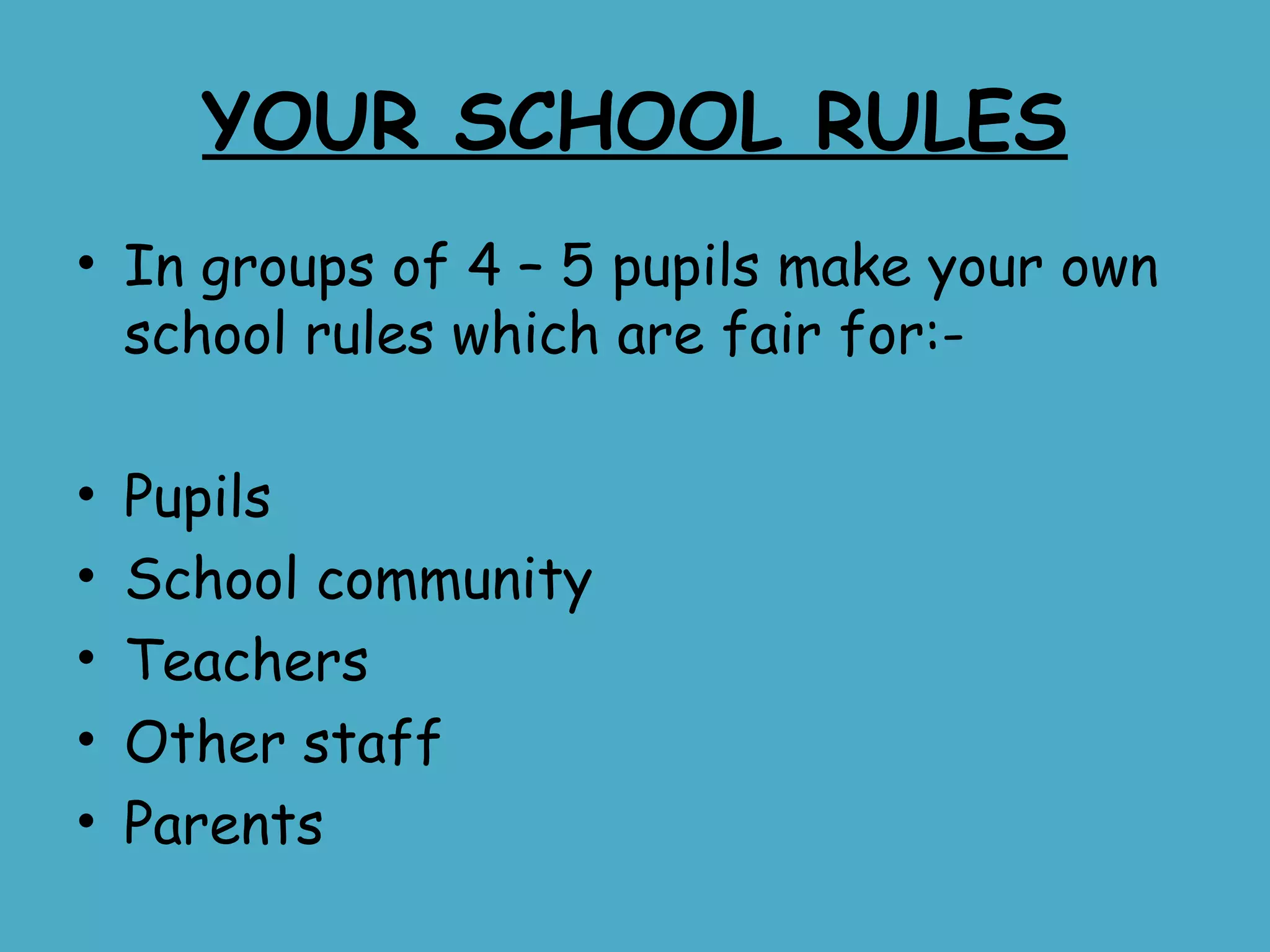 School rules | PPT