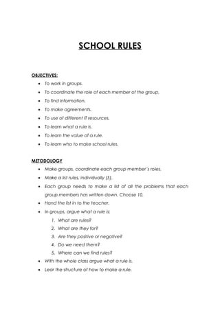 School rules | DOC