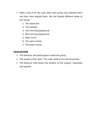 School rules | DOC | Education