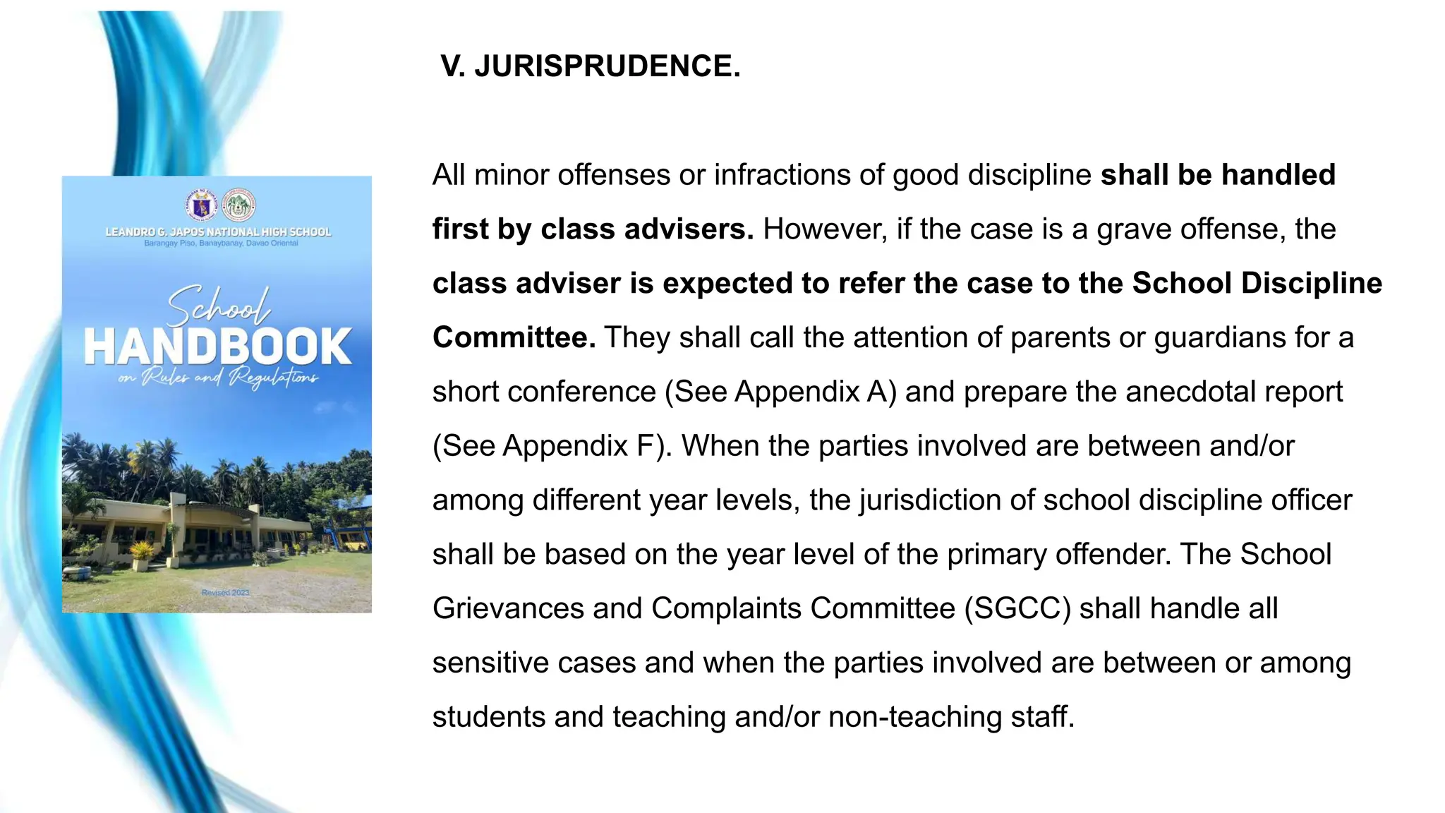 School Rules and Regulations based on Student Handbook.pptx