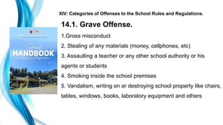 School Rules and Regulations based on Student Handbook.pptx