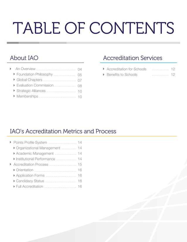 IAO - Accreditation for schools. | PDF | Professional School ...