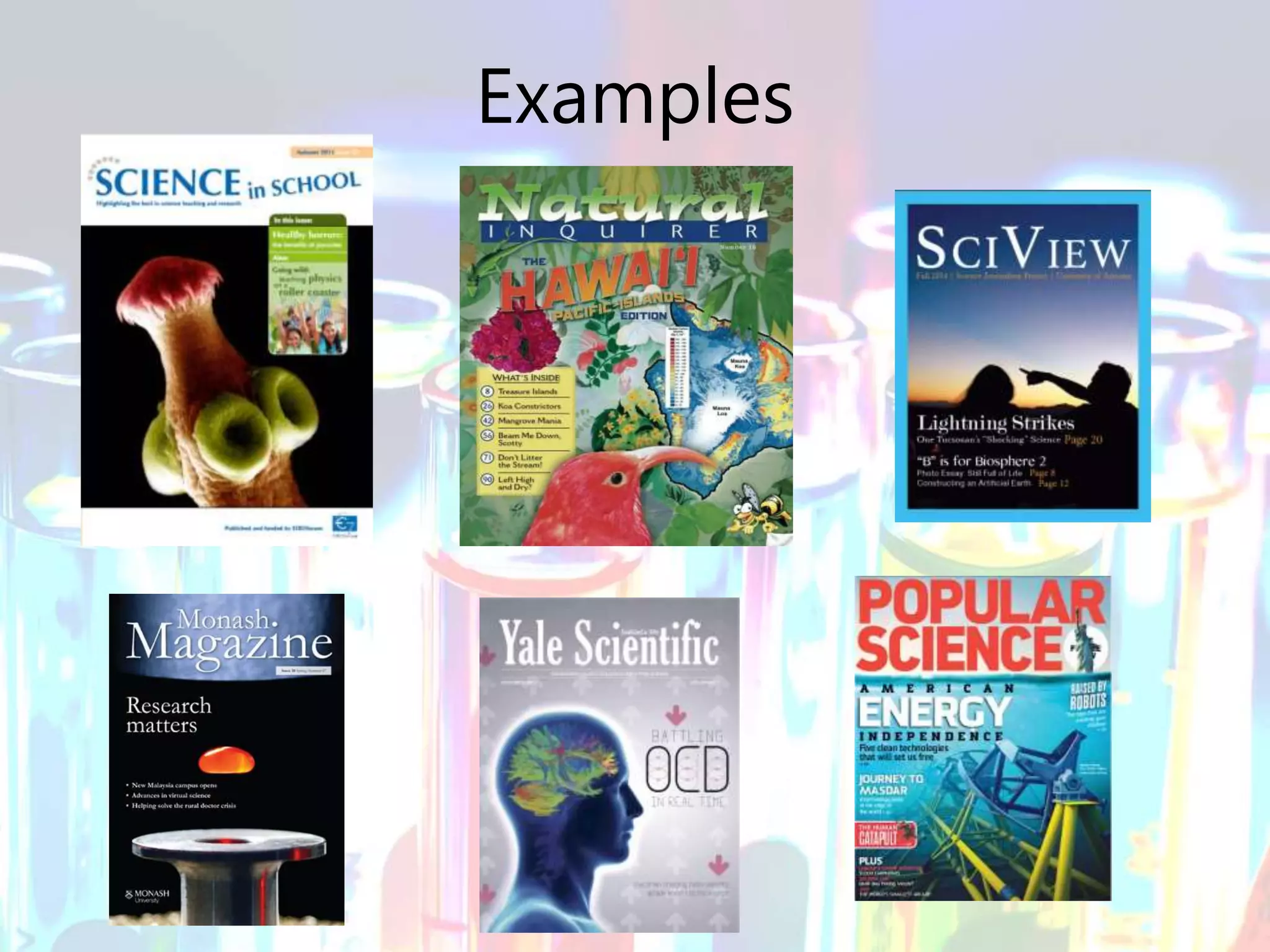 School Science Magazines | PPT