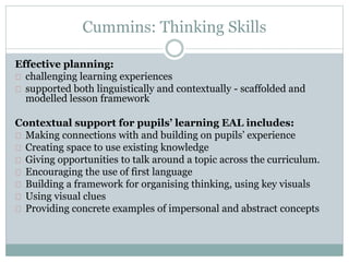 Schools Direct EAL training | PPTX