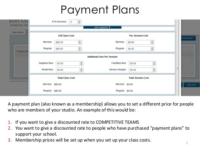 Payment Plans