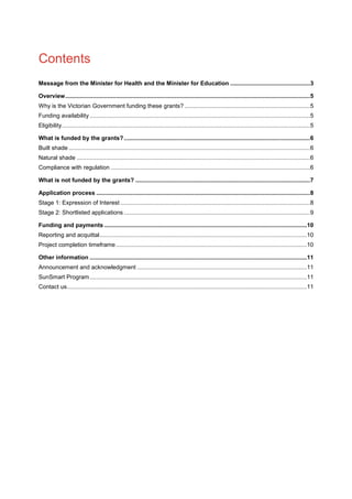 School Shade Grants Program Application Guidelines | PDF