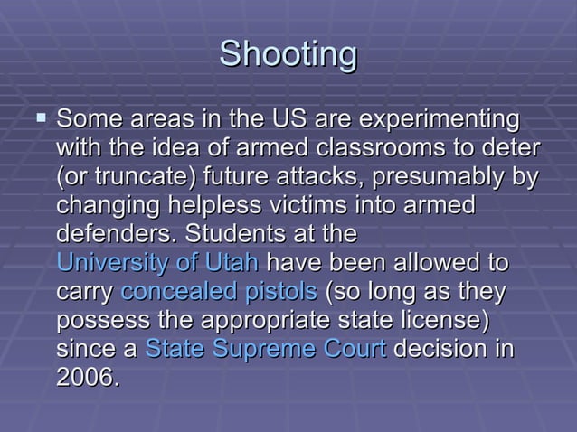 School shootings | PPT