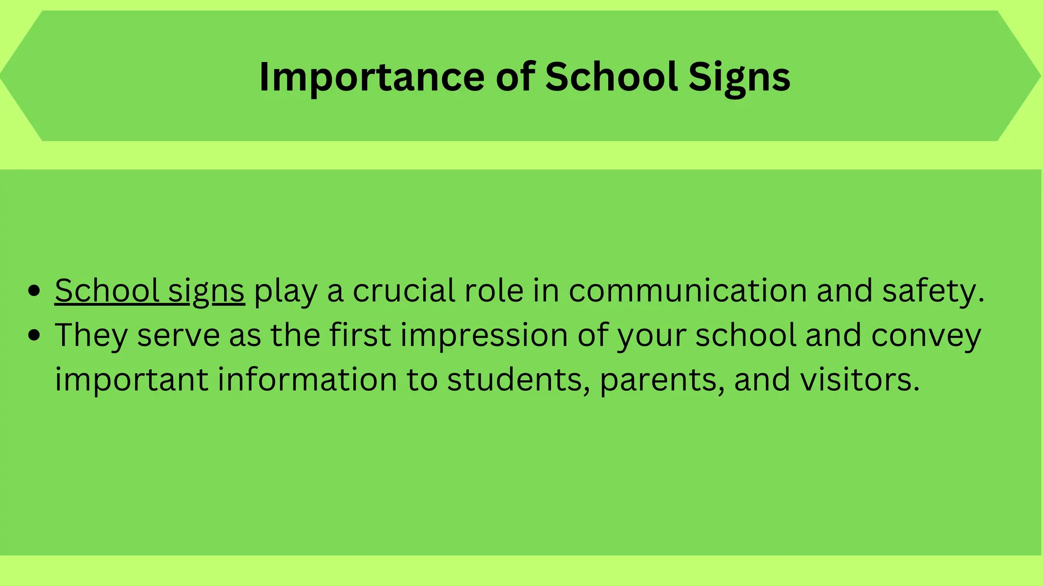 School Signs | PDF