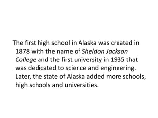 Schools in alaska | PPT