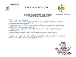 School sistem in italy | PPTX