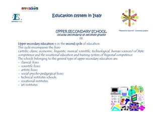 School sistem in italy | PPTX