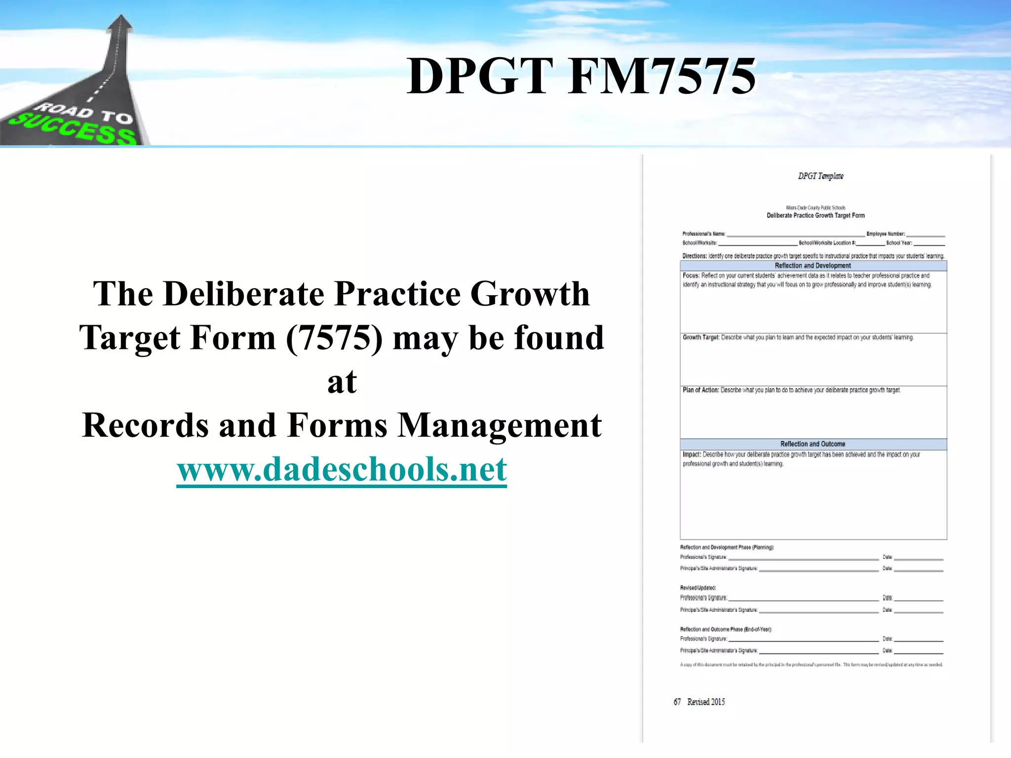 Deliberate Practice Growth Targets | PDF | Professional School ...