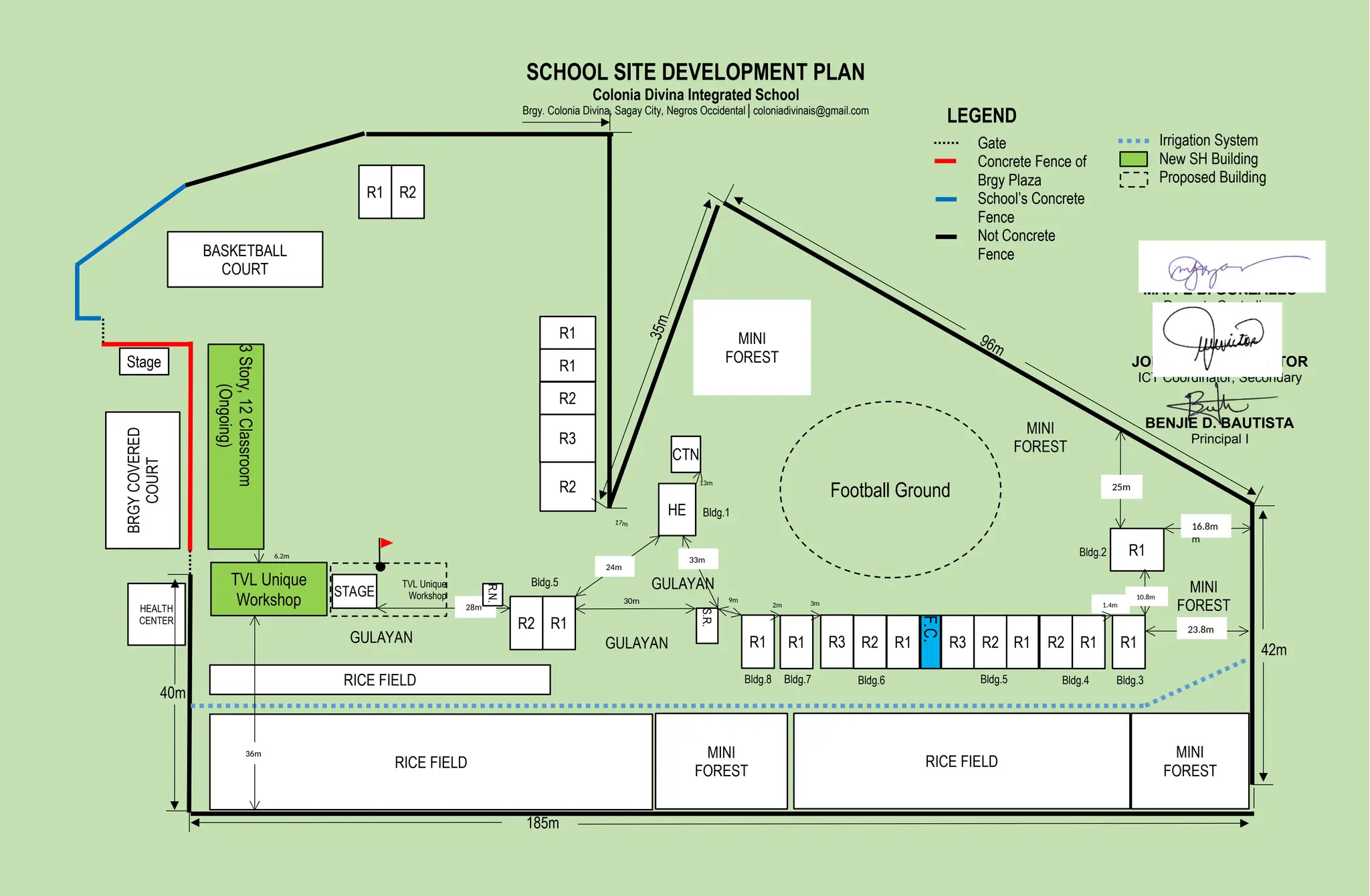 School Site Development Plan with Proposed Buildings.docx