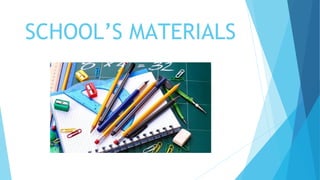 School’s materials | PPT | Woodworking | Arts and Crafts