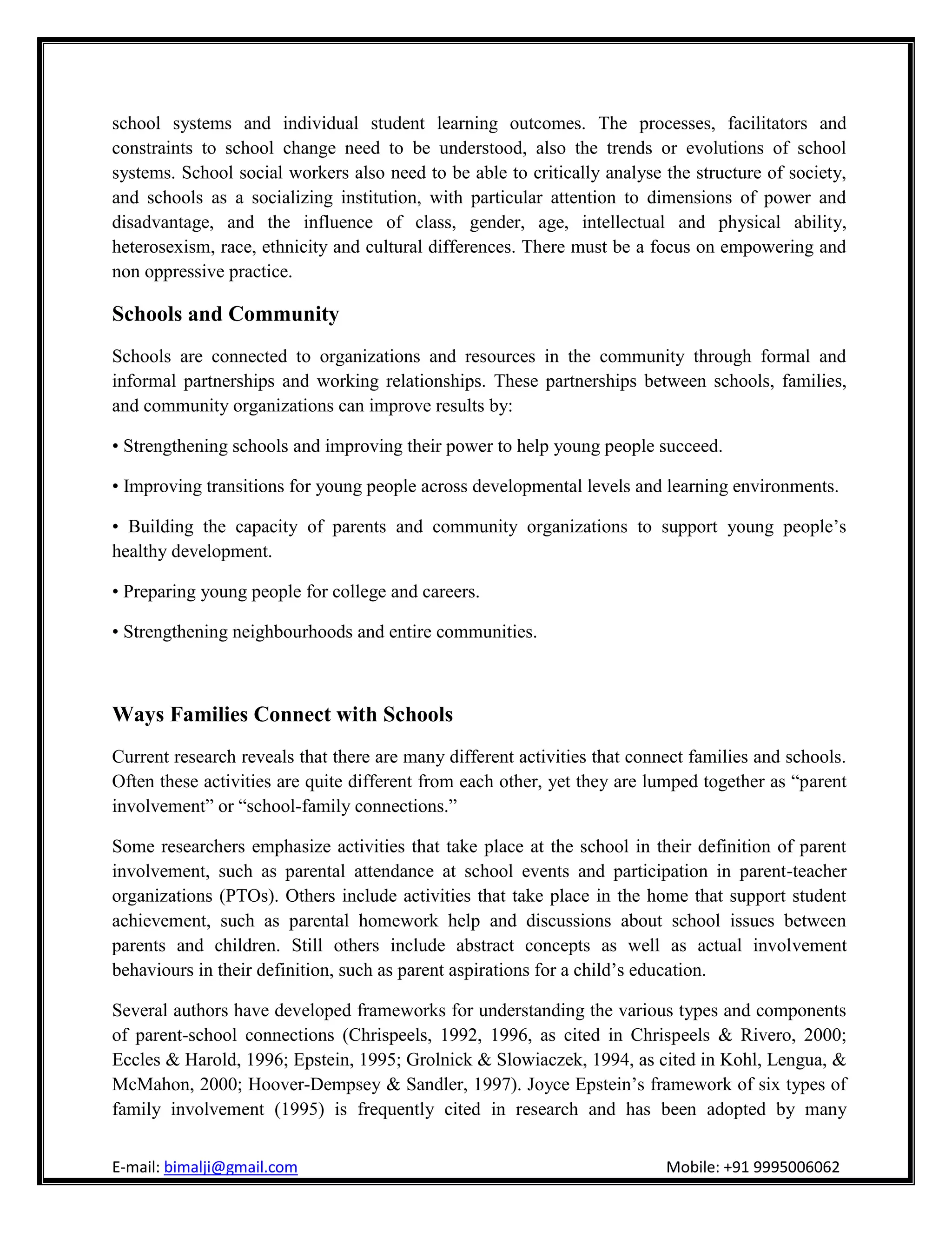 School social work practice | DOCX