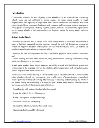 School social work practice | DOCX