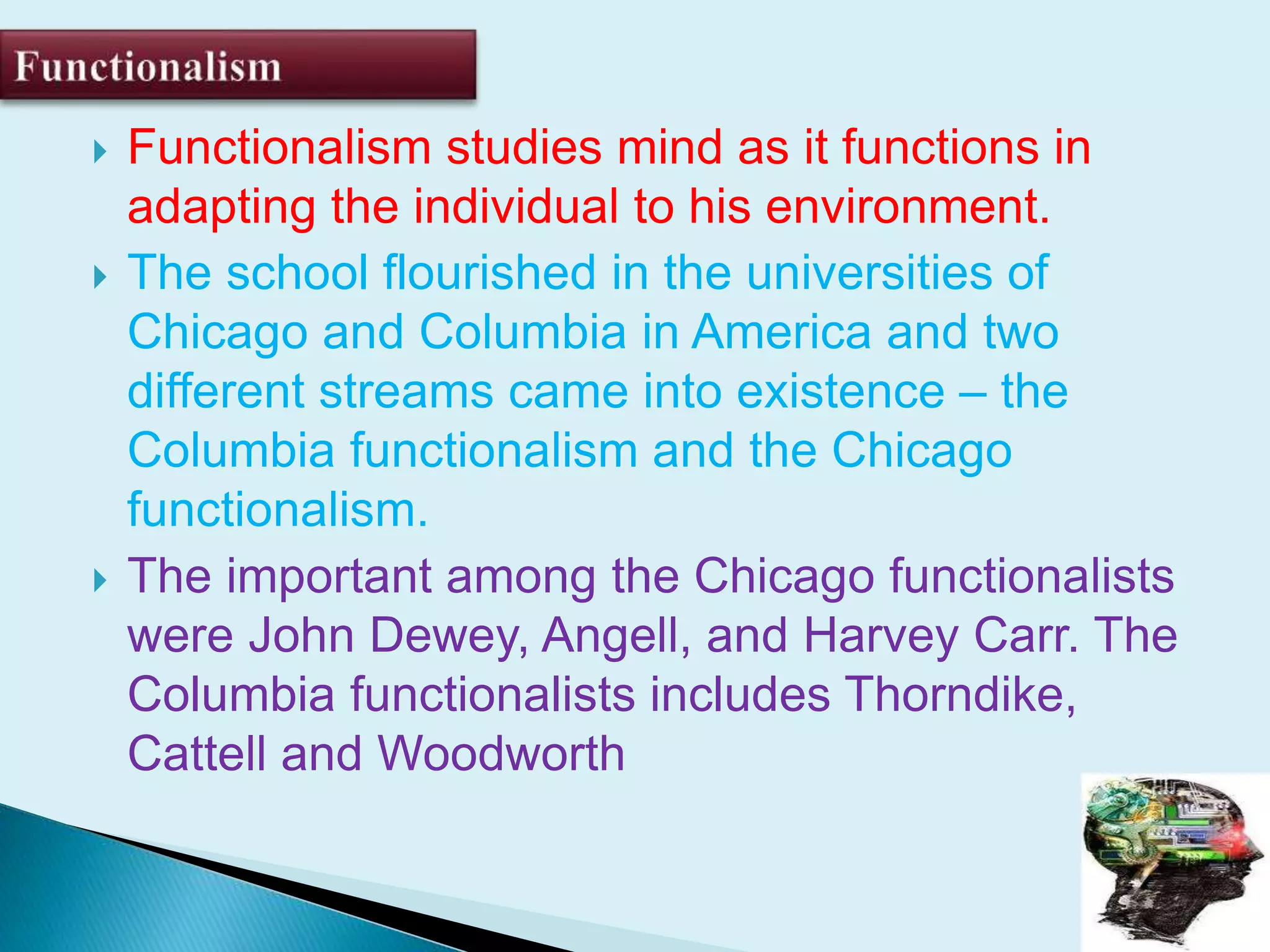 Schools of Psychology – Brief description of Behaviorism, Structuralism ...