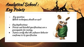 Schools of software testing | PPT