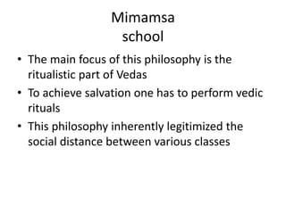 Hindu philosophical Schools of thought | PPTX