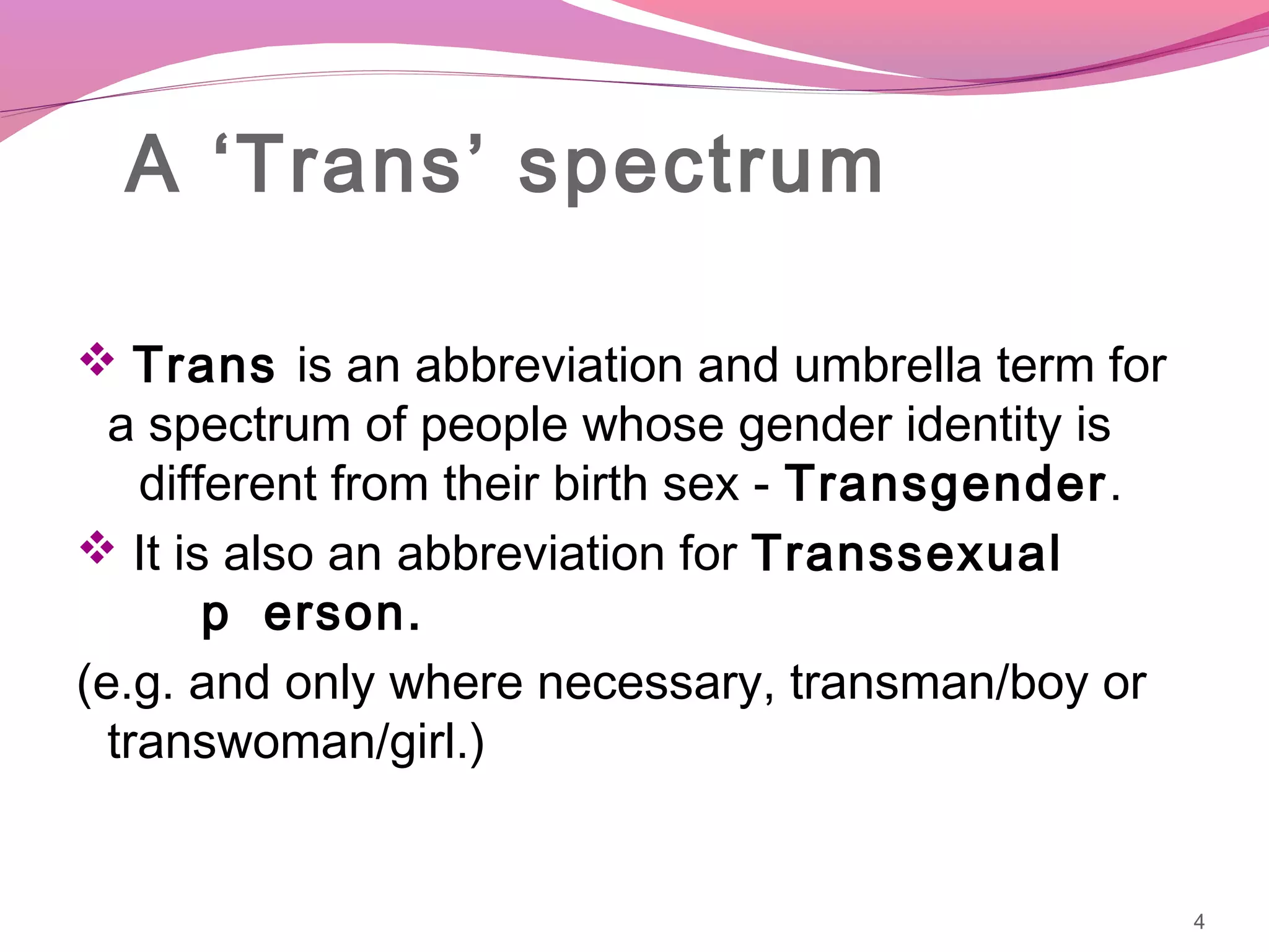 Schools - Help prevent transphobic bullying | PPT