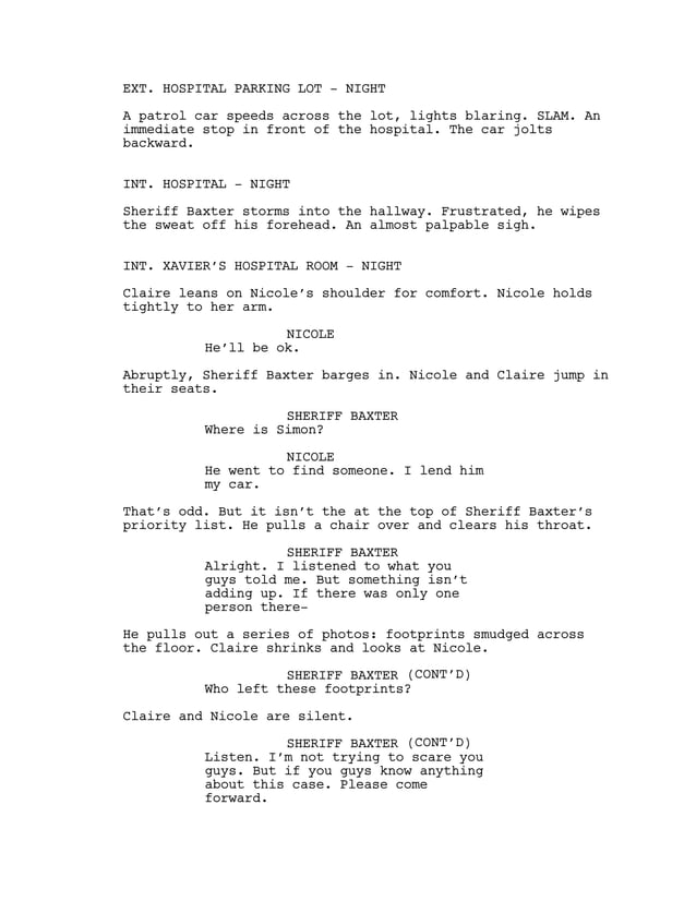 School Spirits 2x01 Act Three (Daniel Pan) | PDF