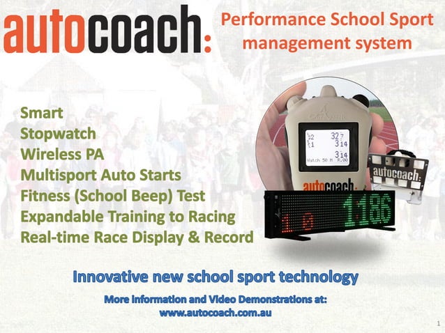 School Sports Timing Upgrade with AutoCoach | PPT