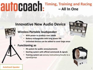 School Sports Timing Upgrade with AutoCoach | PPT