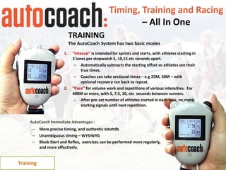 School Sports Timing Upgrade with AutoCoach | PPT