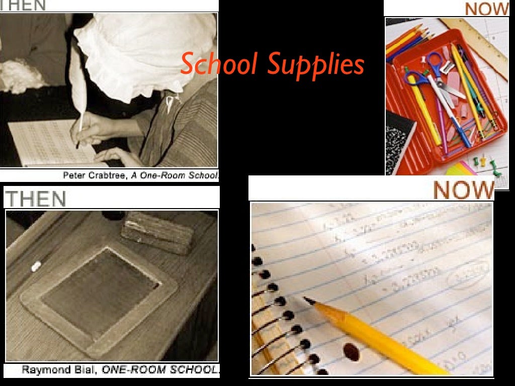 Schools then and now