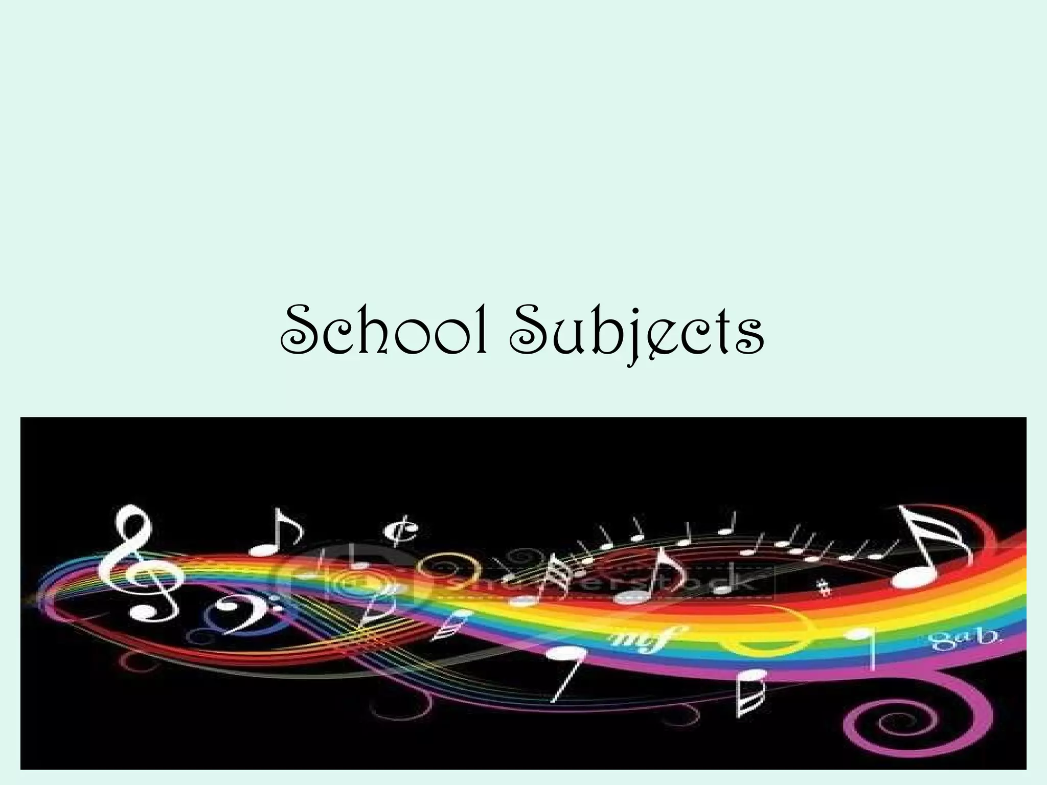 School subjects | PPT