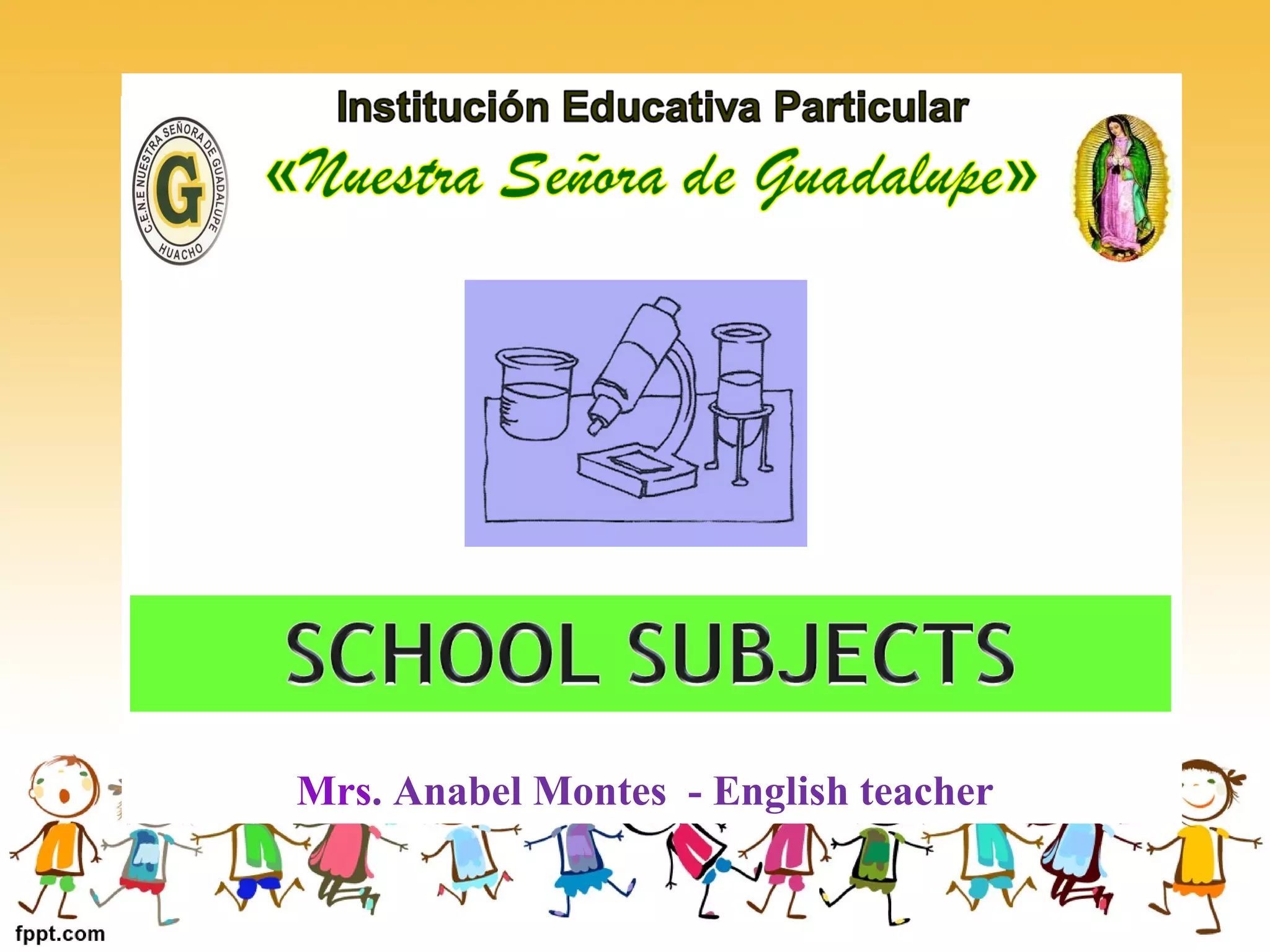 School subjects 4to | PPT