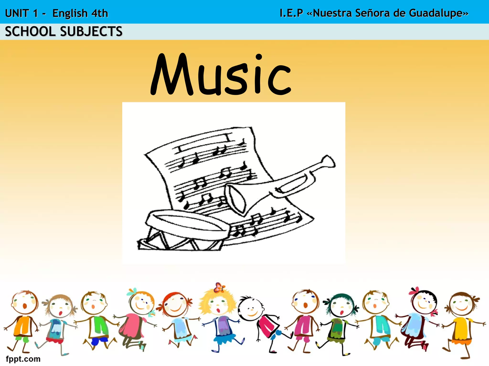 School subjects 4to | PPT