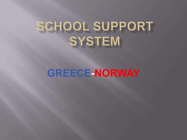 School support system | PPTX | Education
