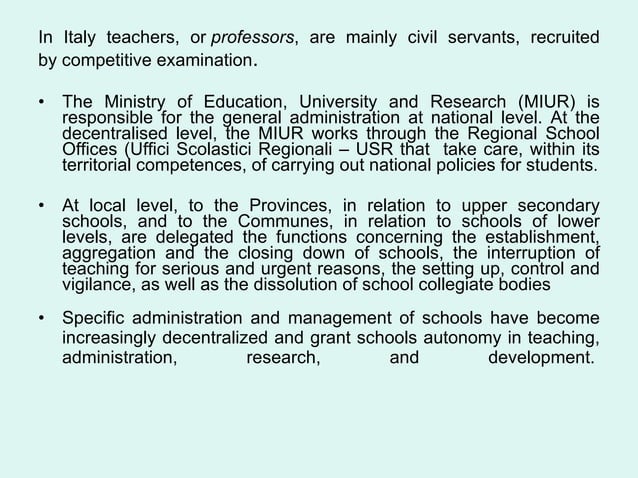 School system in italy | PPT