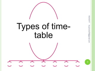 School timetable | PPTX